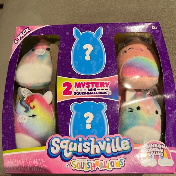 Squishmallows | Toys | Nib Squishville Mini Squishmallows 6pack Rainbow ...